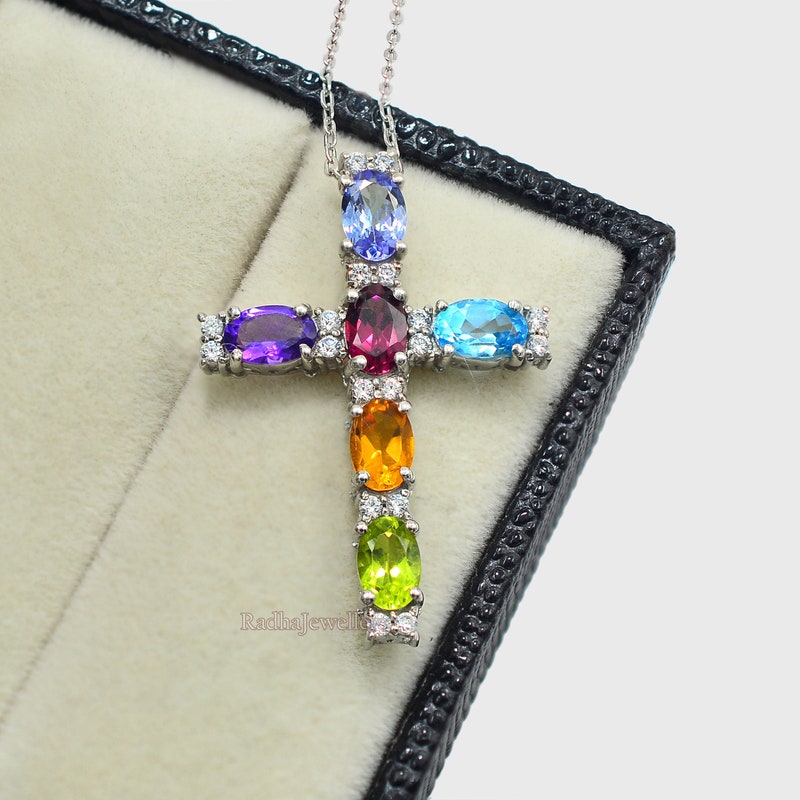 Jeweled Cross - Etsy