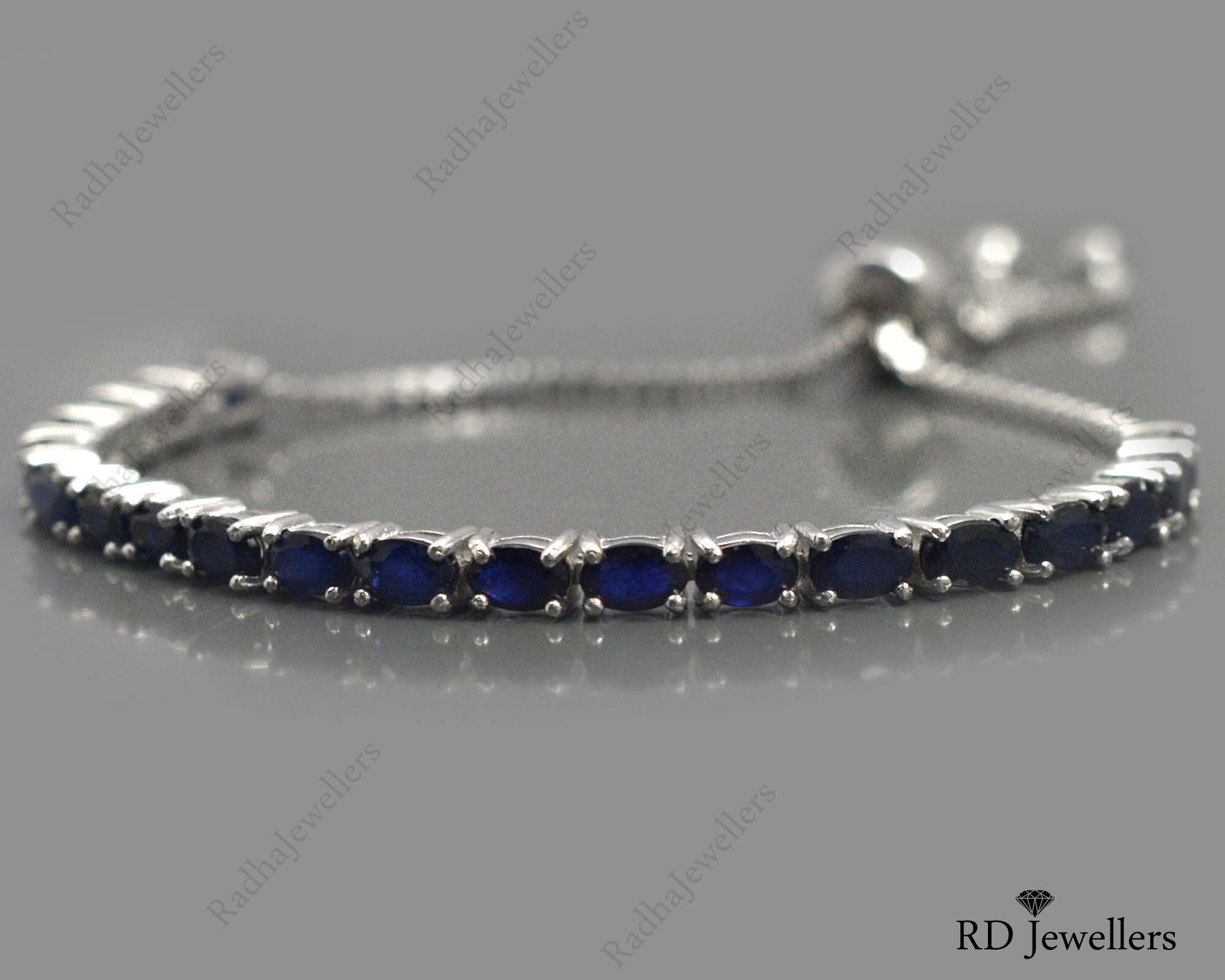 Natural Blue Sapphire 925 Solid Silver September Birthstone | Etsy