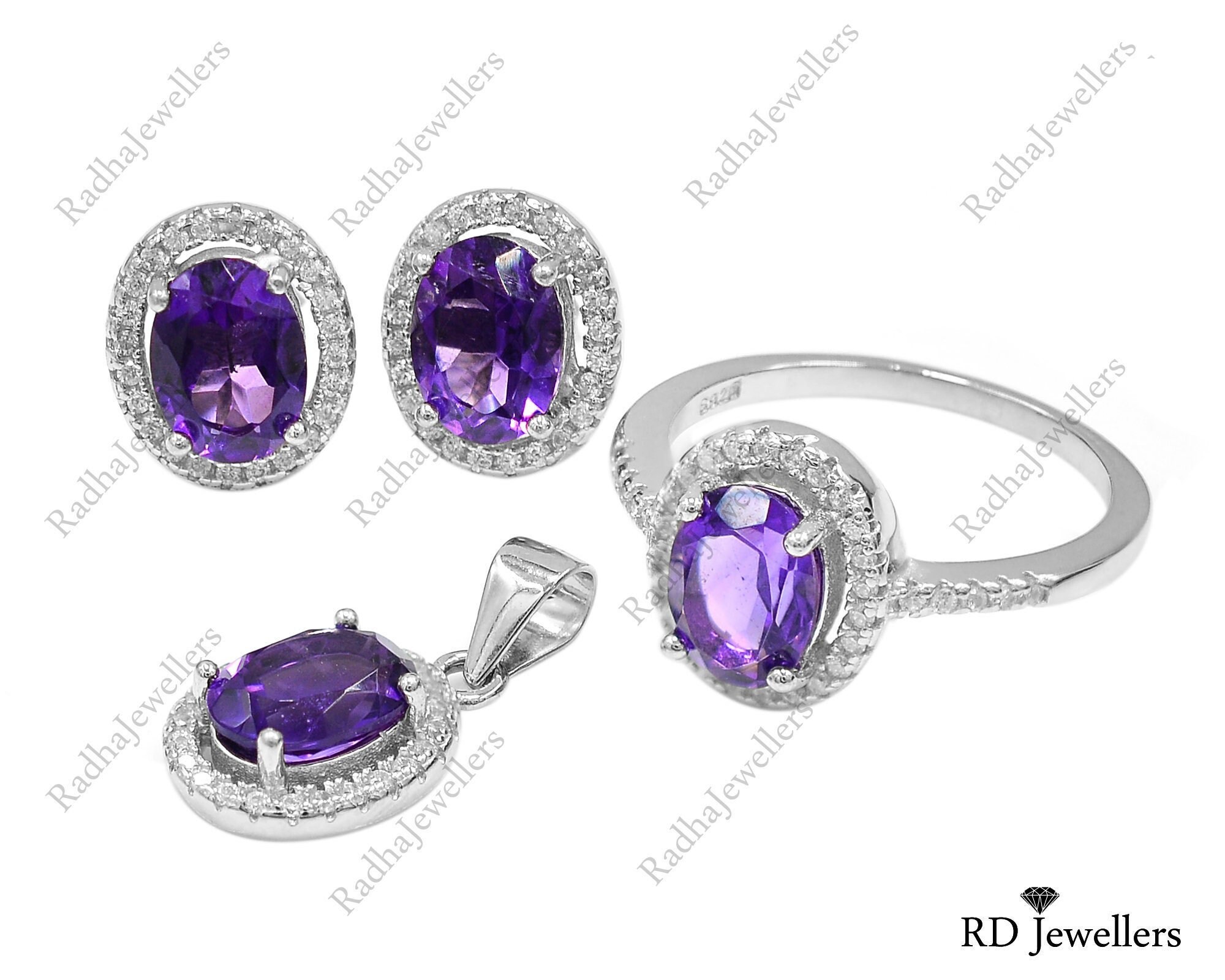 Amethyst Jewelry Sets