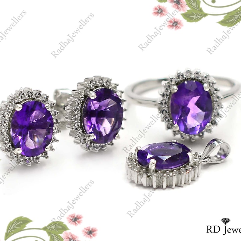 Amethyst Jewelry - Etsy