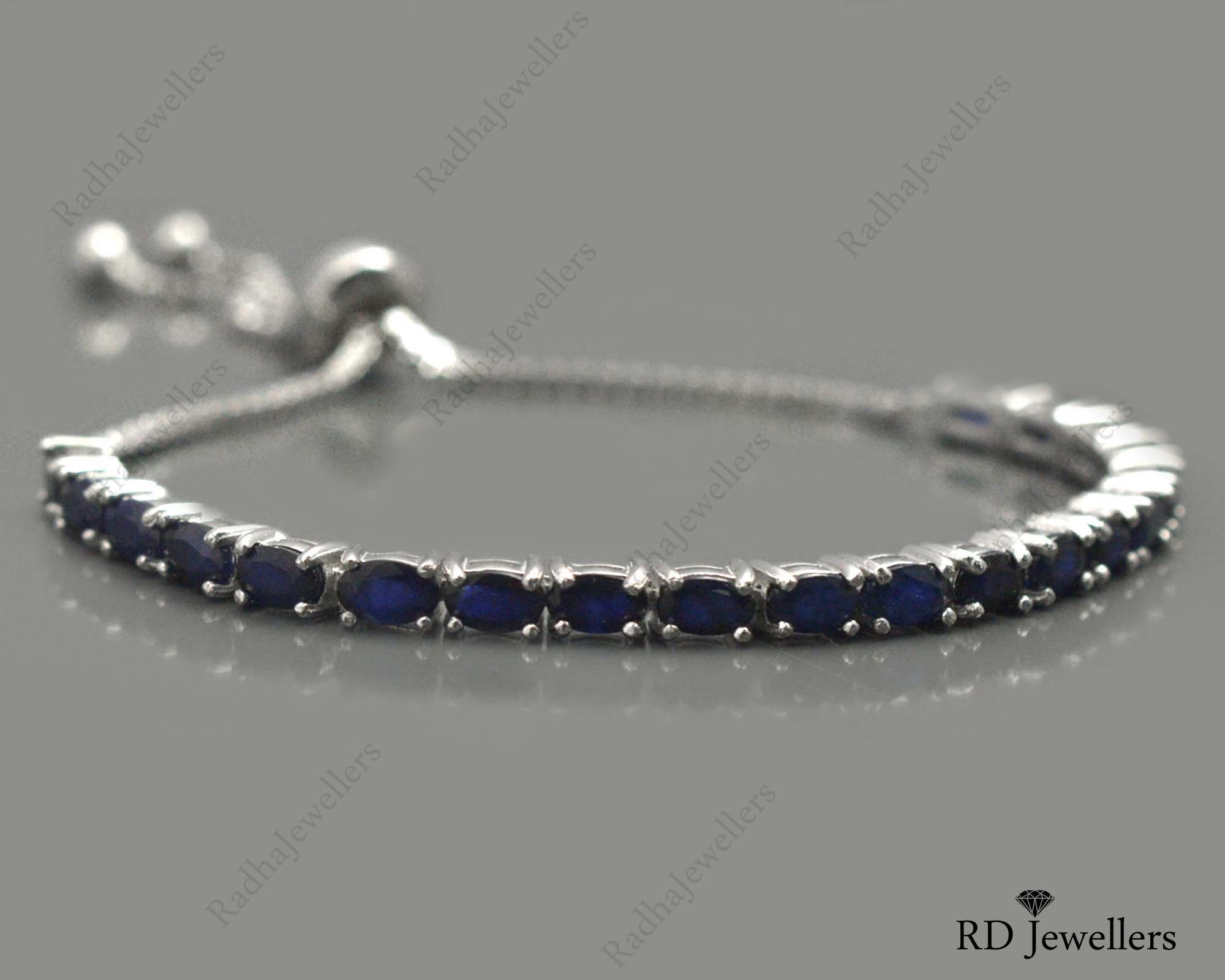 Natural Blue Sapphire 925 Solid Silver September Birthstone | Etsy