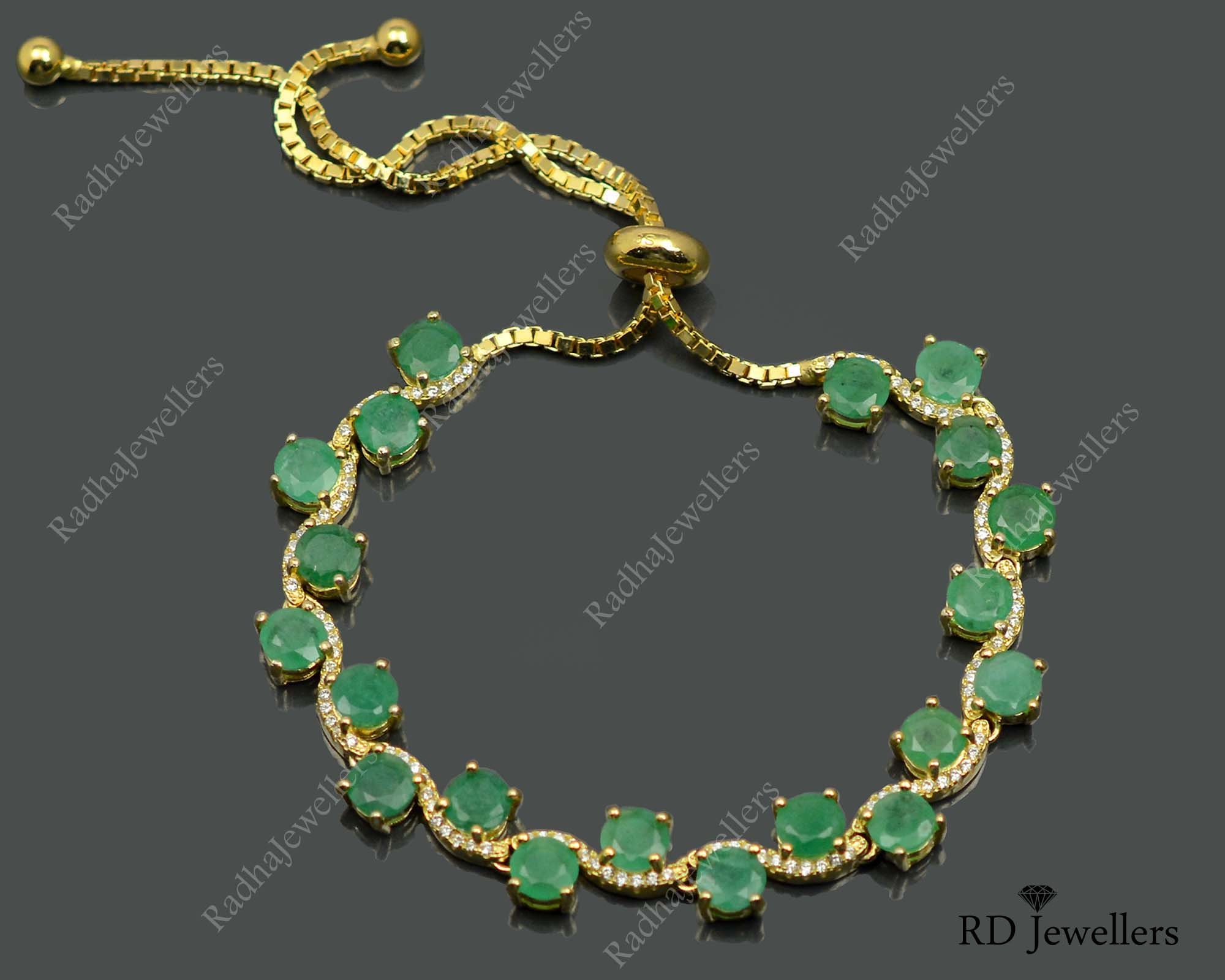 9ct. Natural Green Emerald 925 Solid Silver Gold Vermeil - Etsy