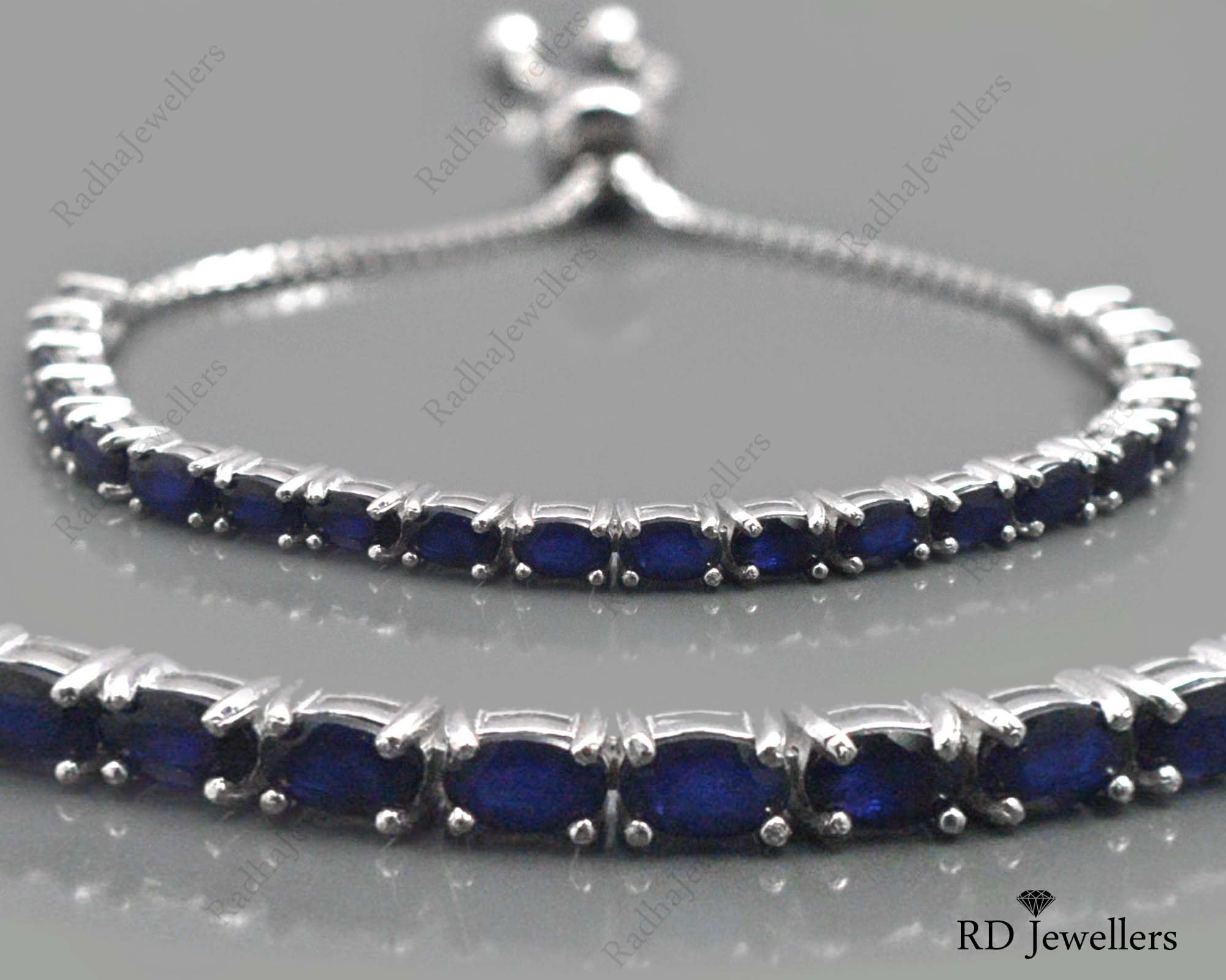 Natural Blue Sapphire 925 Solid Silver September Birthstone | Etsy