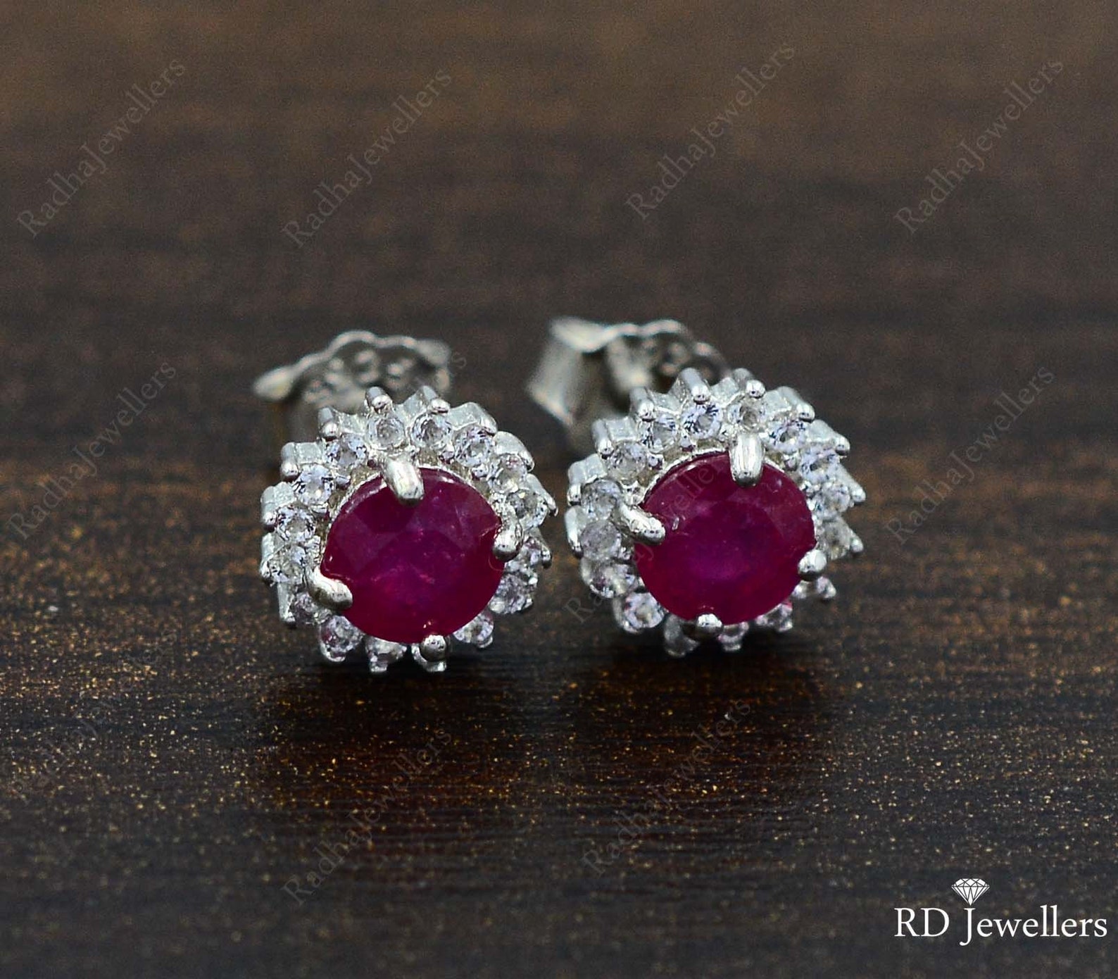 Ruby Jewelry Set for Women Natural Ruby Set 925 Sterling - Etsy
