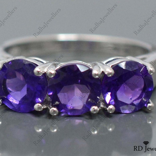 Purple Stone Ring - Etsy