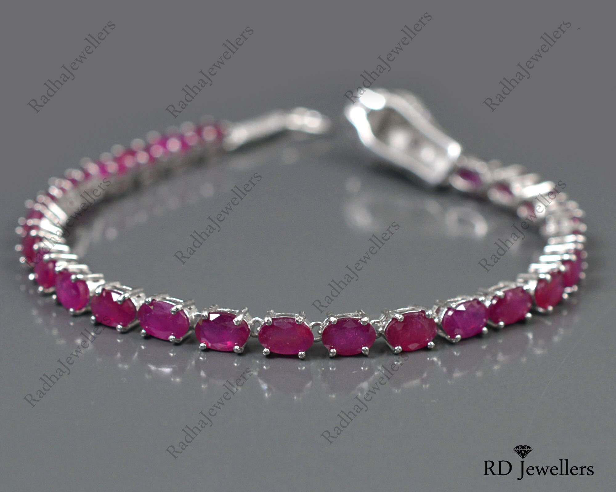 Ruby Cobra Design Bracelet Natural Ruby Bracelet 925 - Etsy