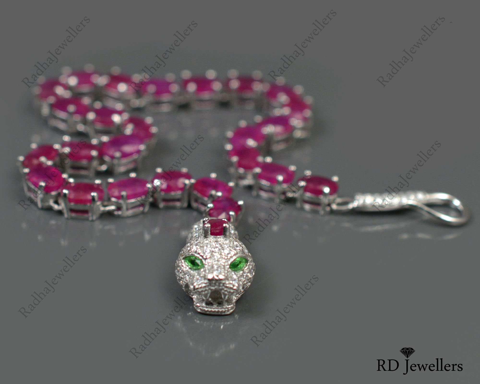 Ruby Cobra Design Bracelet Natural Ruby Bracelet 925 - Etsy