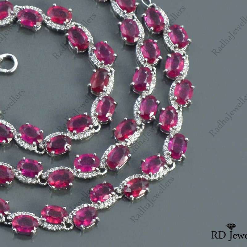 Red Ruby Necklace - Etsy