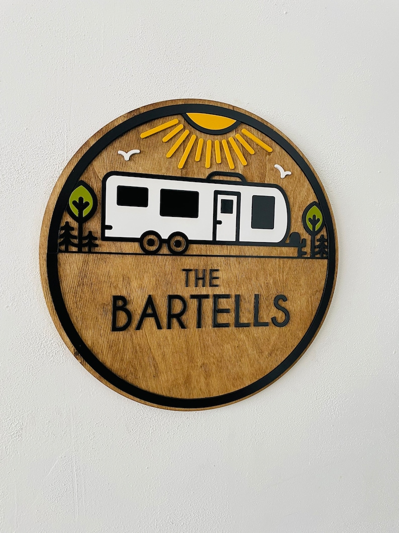 Camping Sign | Customized Sign | Camping | Trailer Home | Tent ...