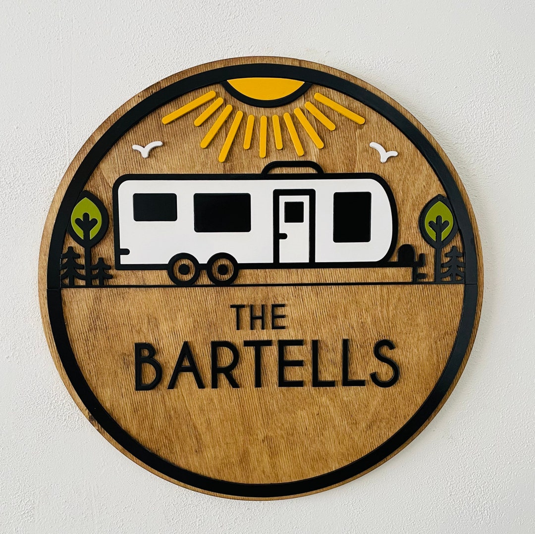 Camping Sign | Customized Sign | Camping | Trailer Home | Tent ...