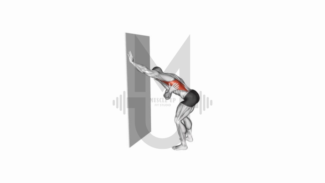 Wall Lat Stretch Animated Workout Unwind and Strengthen in 1080p ...