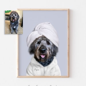 Custom Pet Portraits Set of 3 Funny Dog or Cat Portrait Pet | Etsy Canada