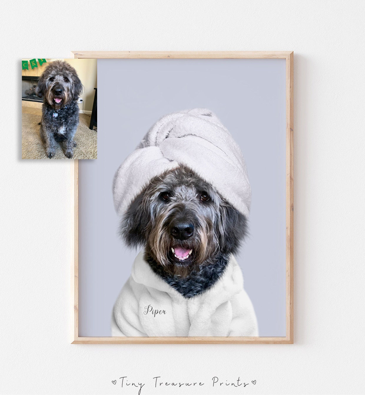 Custom Pet Portraits Set of 3 Funny Dog or Cat Portrait Pet | Etsy Canada