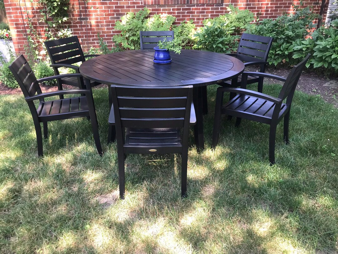 SOLD // Crate and Barrel Outdoor Patio Set - Etsy
