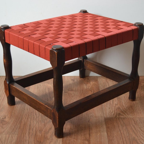 Red Stool - Etsy