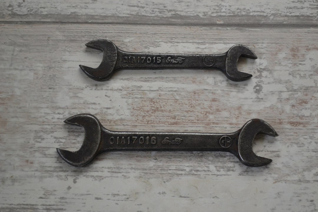 Vintage TW Enfo English Ford Pair of Tractor Toolkit Wrench Open Ended ...