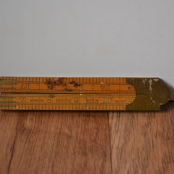 Vintage Wooden Ruler - Etsy