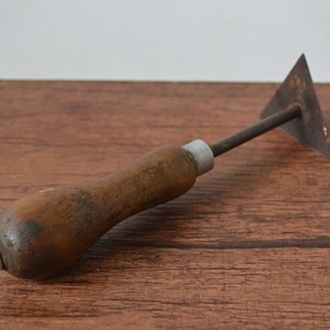 Vintage Triangle Paint Scraper - Steel With Hardwood Handle 7" - Etsy