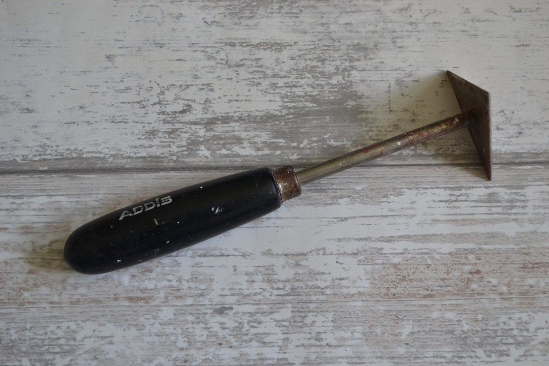 Vintage Addis Triangle Paint Scraper - Steel With Wood Handle 8" - Etsy