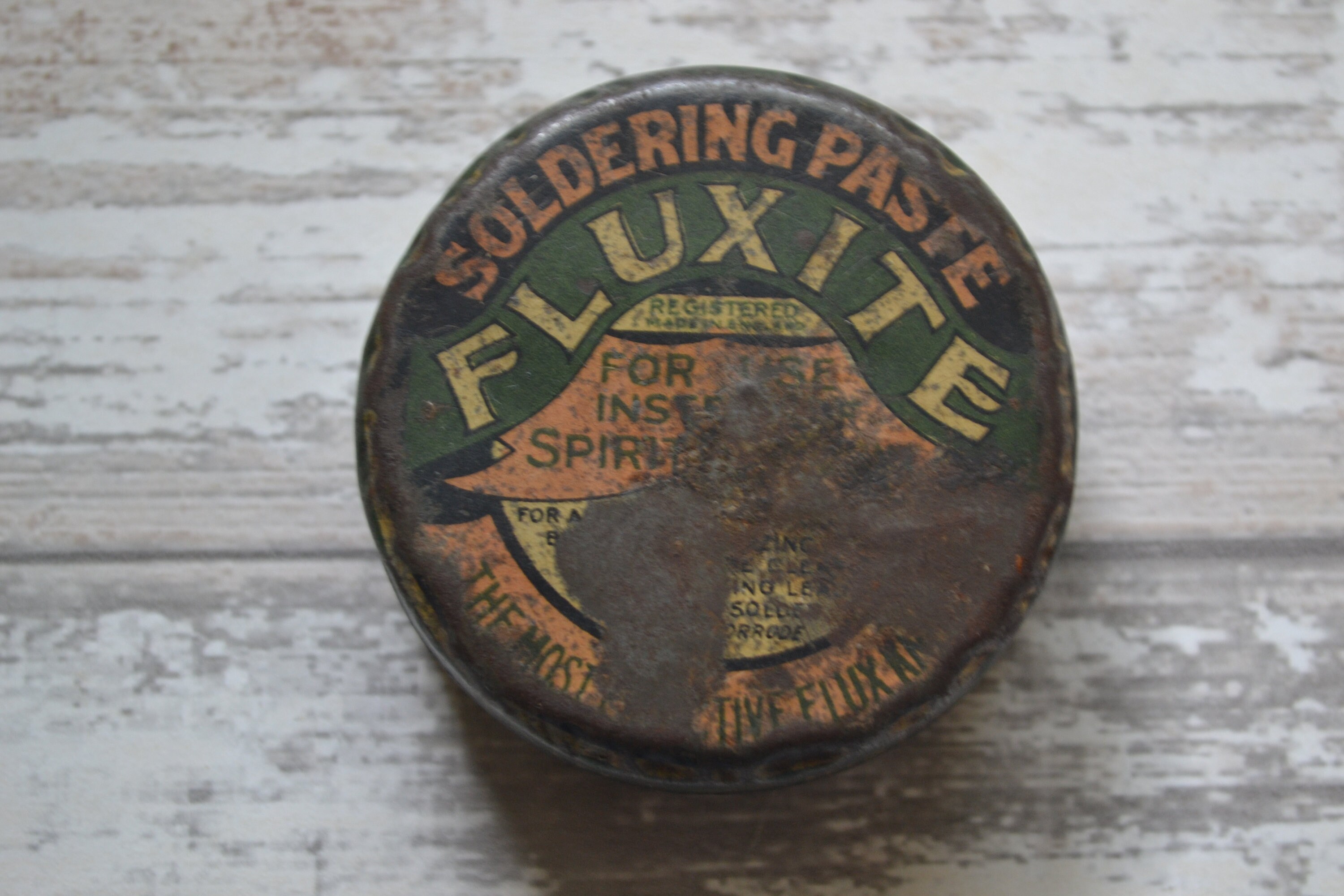 Vintage Fluxite Soldering Paste Old Tin - Etsy UK