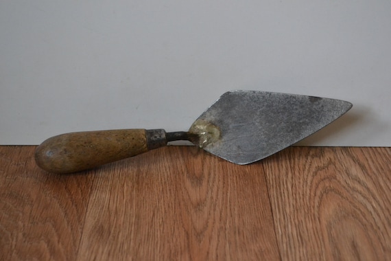 Vintage 5 1 2 Brick Pointing Trowel Steel With Wood Handle Etsy