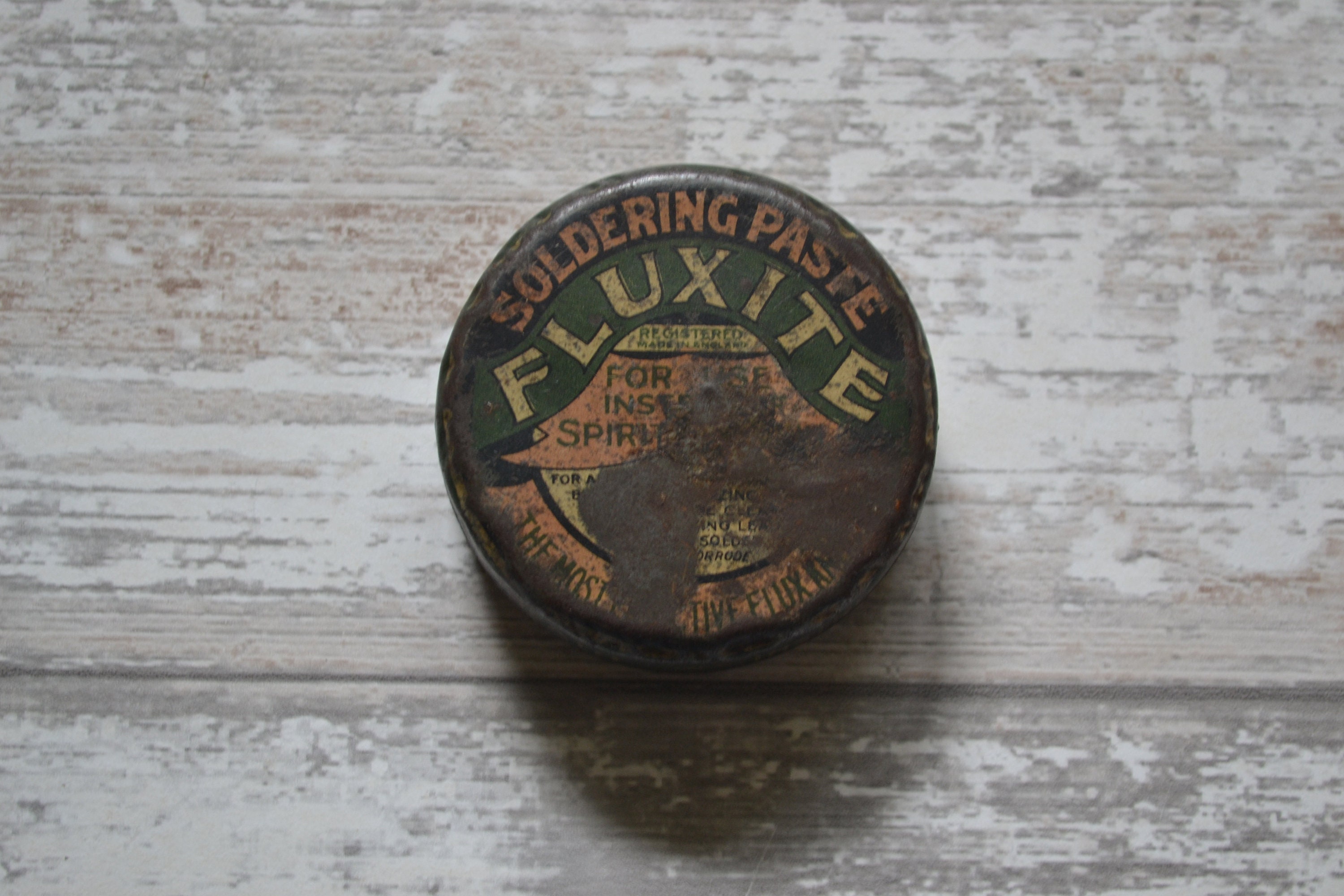 Vintage Fluxite Soldering Paste Old Tin - Etsy UK
