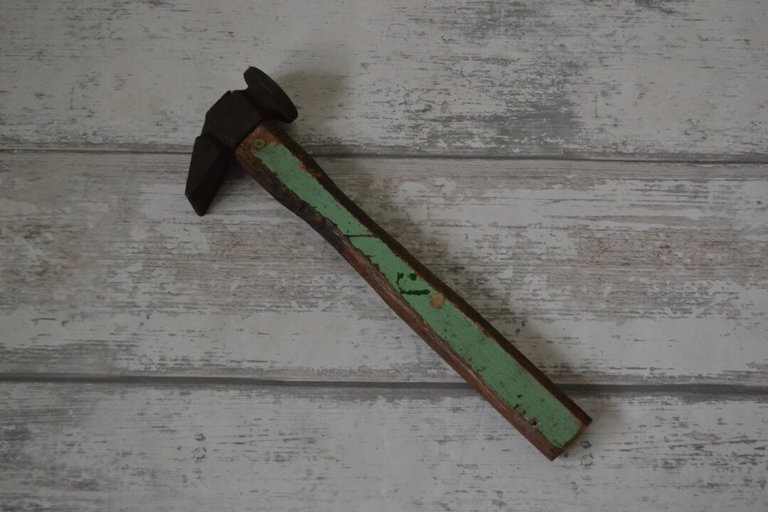 Vintage Cobblers' Shoe Hammer 11" Wood Handle - Etsy