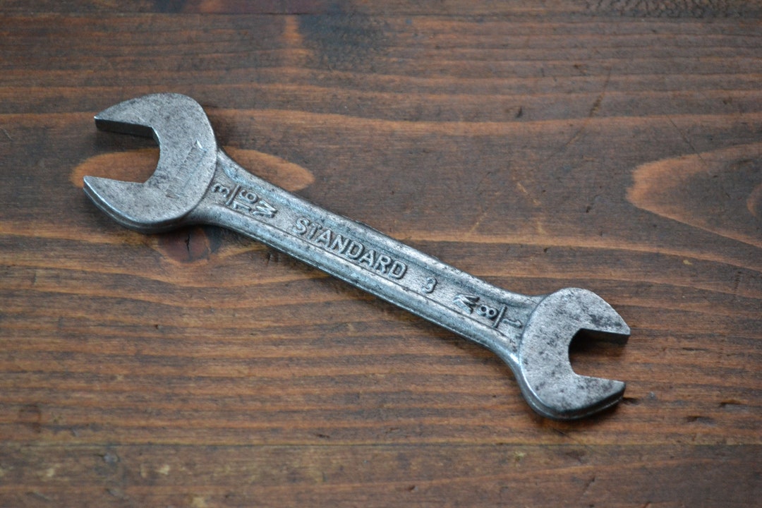 Vintage Standard 3 Drop Forged Steel 3/16 W 1/8 W Whitworth Small Open ...