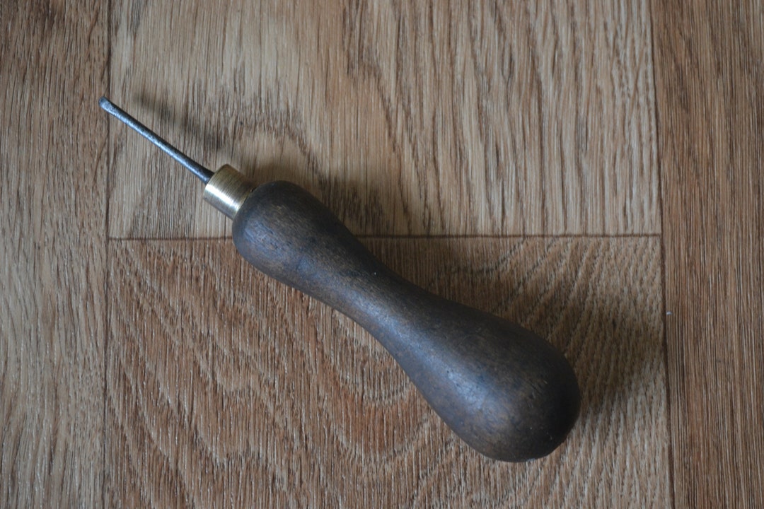 Vintage Marking Awl - Turned Hardwood Handle With Brass Ferrule - Etsy