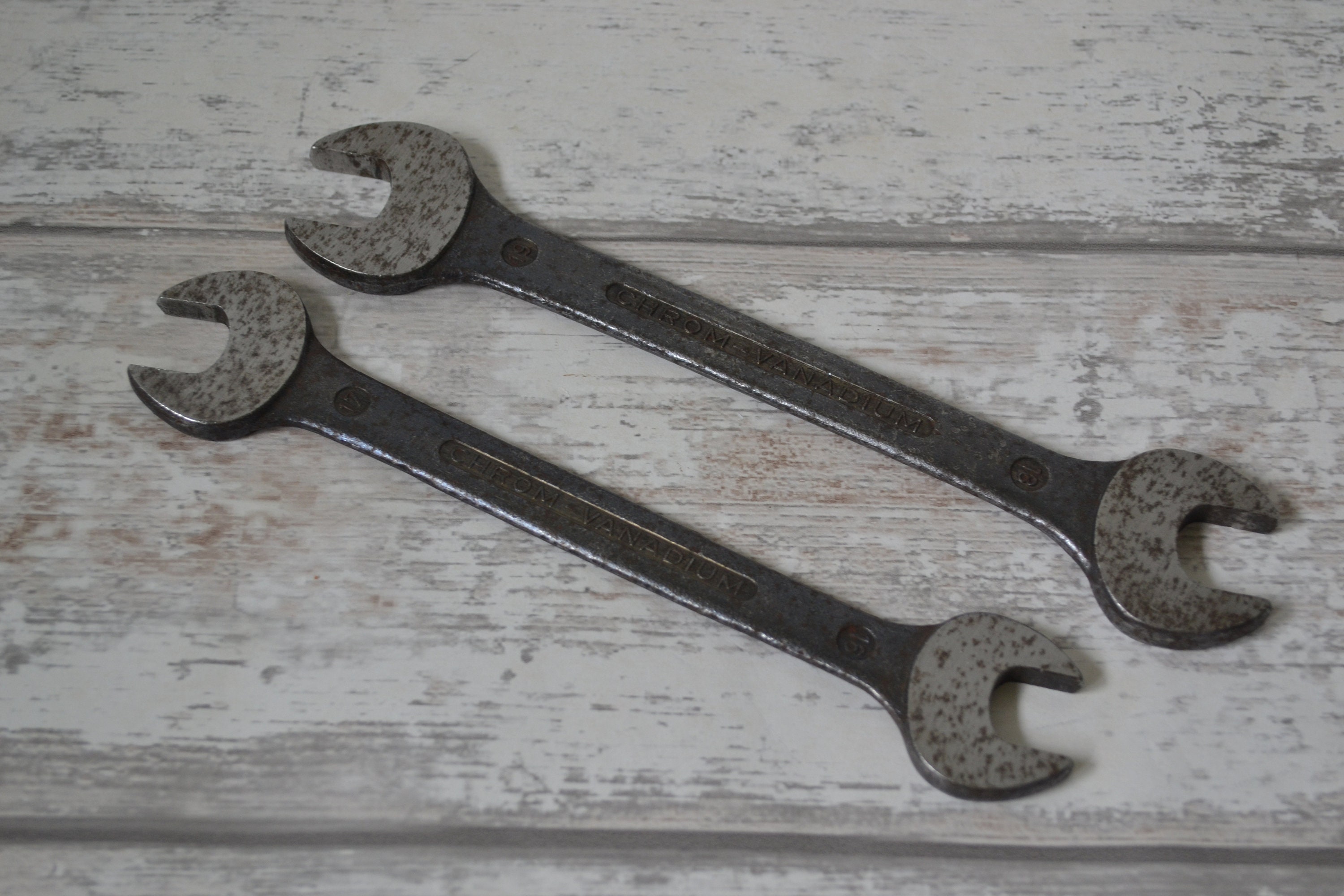 Set of 6 Metric Spanners 8mm-19mm Vintage Chrom-Vanadium Home ...