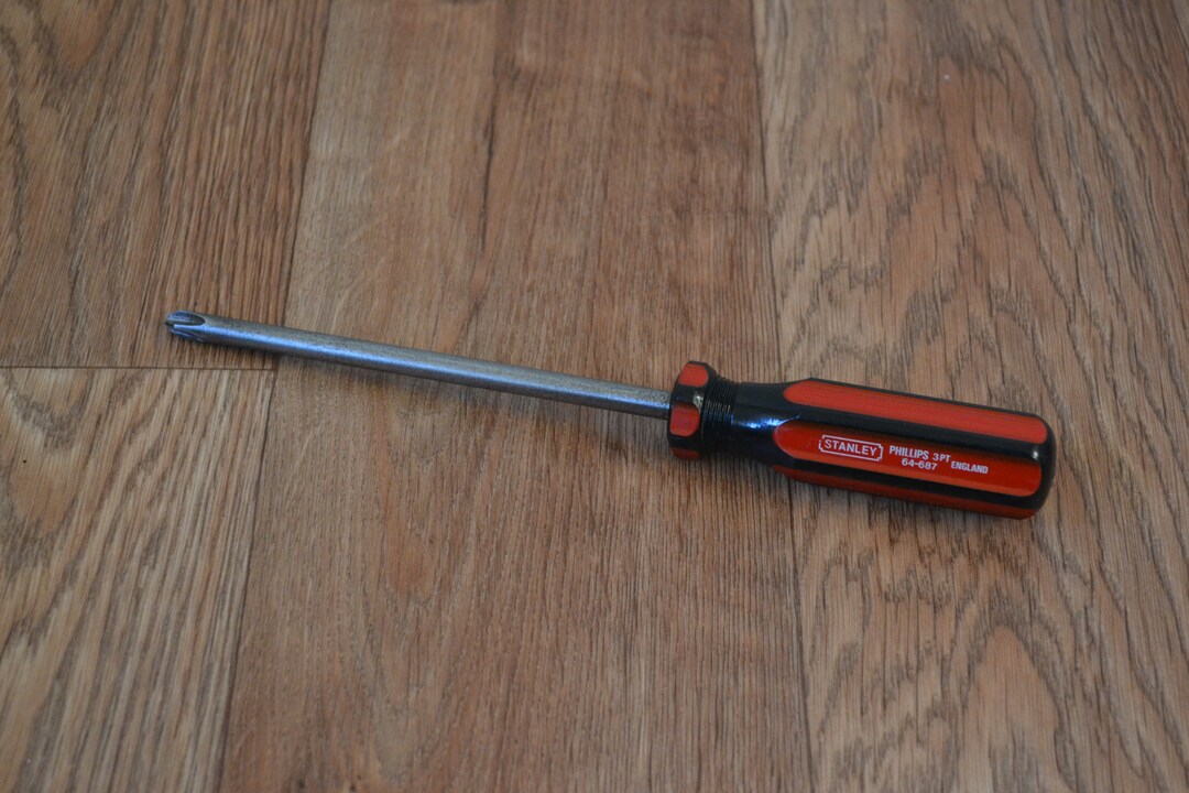 Vintage Stanley Phillips 3pt 64-687 Red & Black Handled Screwdriver ...