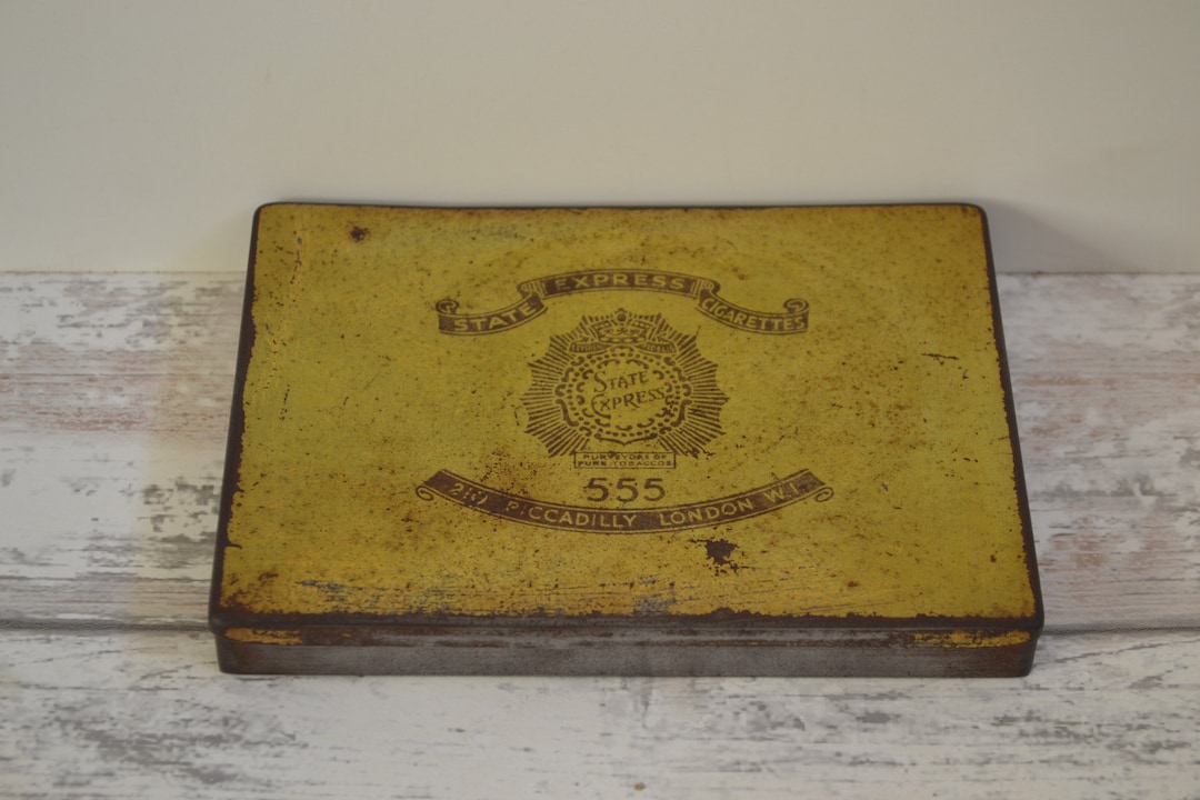 Vintage State Express 555 Cigarettes Tin - 5.75" X 4.25" - NAAFI Stores ...