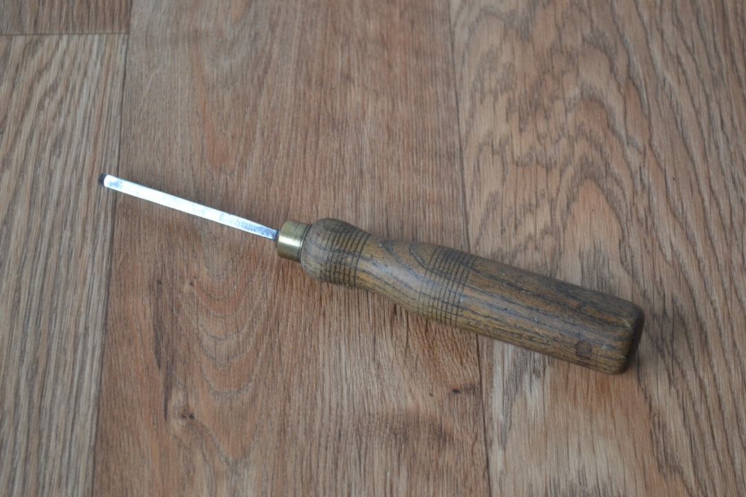 Vintage 7/32" Chisel - Hardwood Handle With Brass Ferrule - Etsy