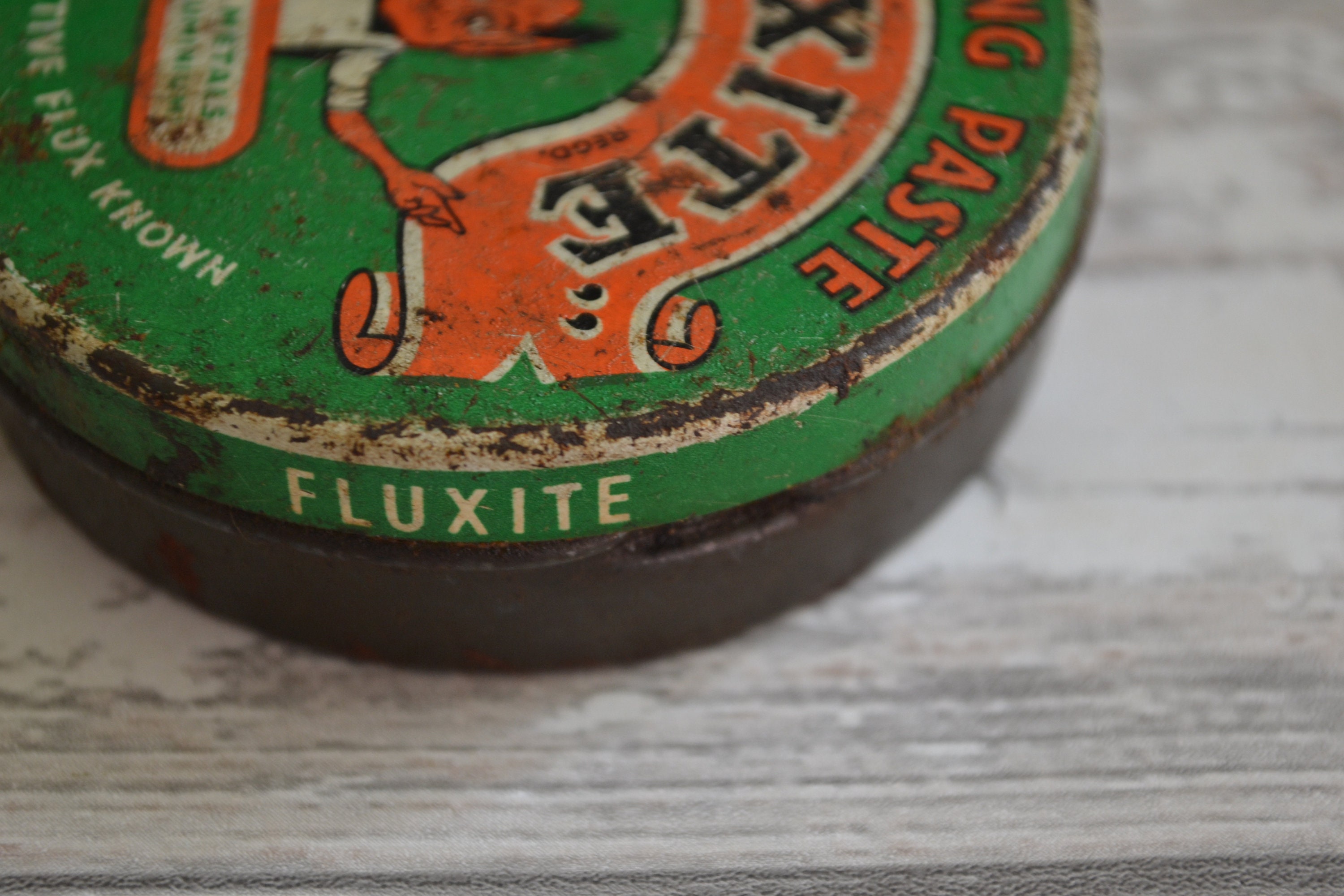 Vintage Fluxite Soldering Paste - Old Tin With Contents - Etsy