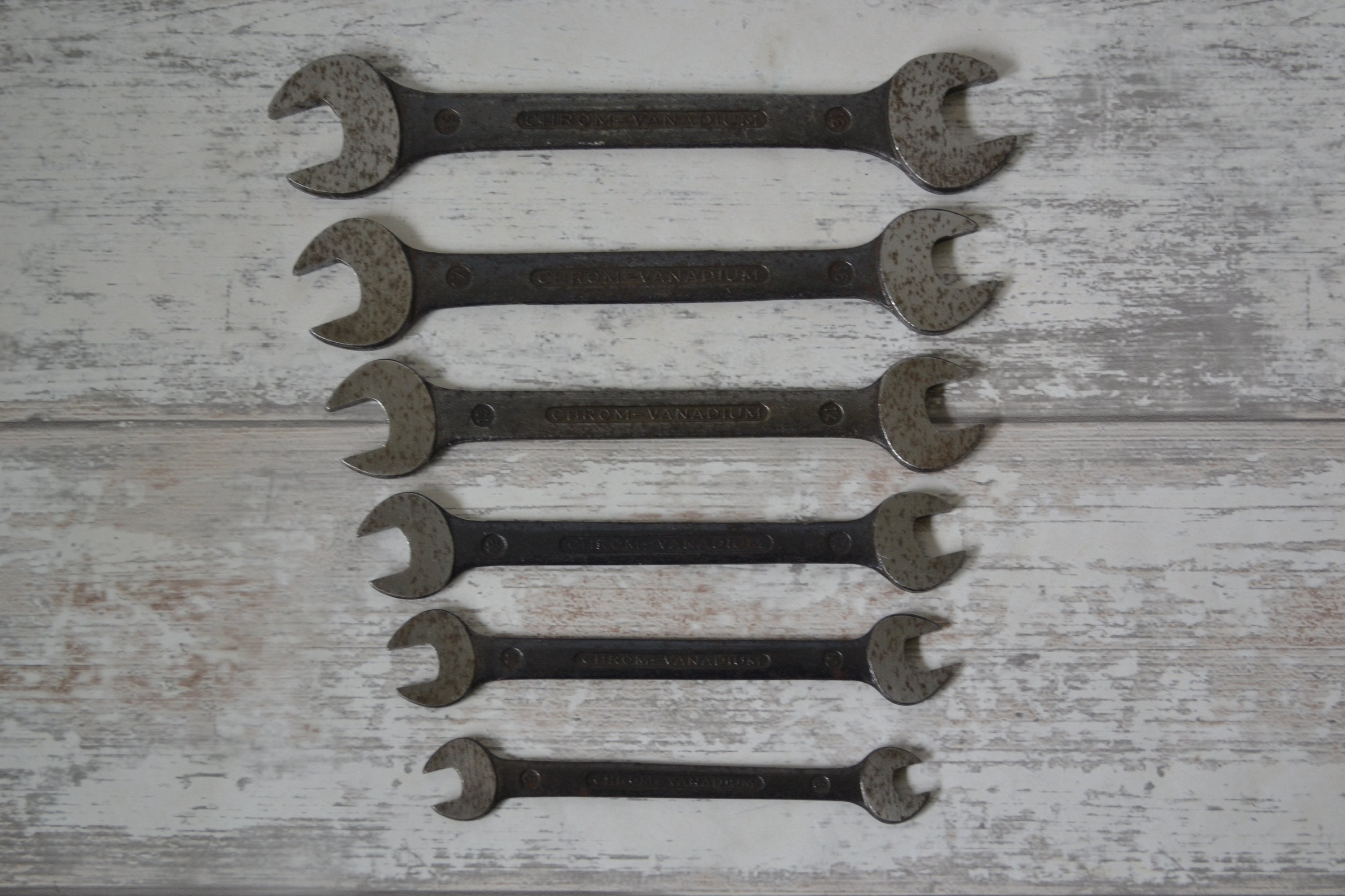Vintage Chrom-Vanadium - Set von 6 metrischen Spannern - 8mm-19mm - Etsy.de