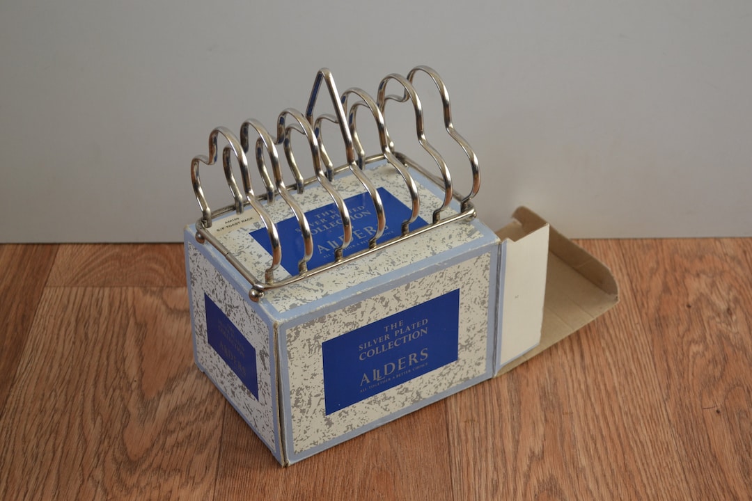 Vintage Allders AM169 Silver Plated Toast Rack - Etsy