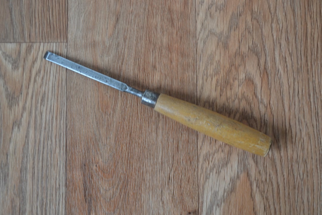 Vintage Draper 5020 Foreign 3/8" Chisel - Hardwood Handle With Steel ...