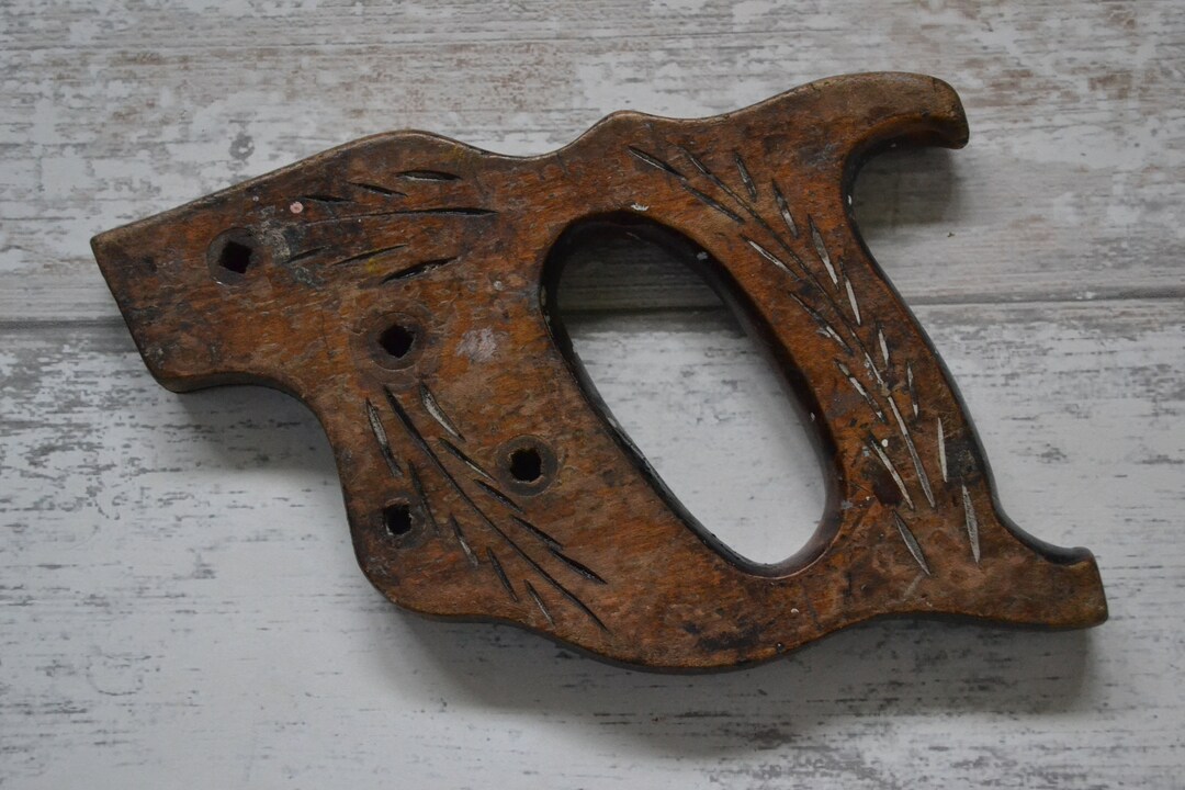 Vintage Wooden Panel Hand Saw Handle - Etsy