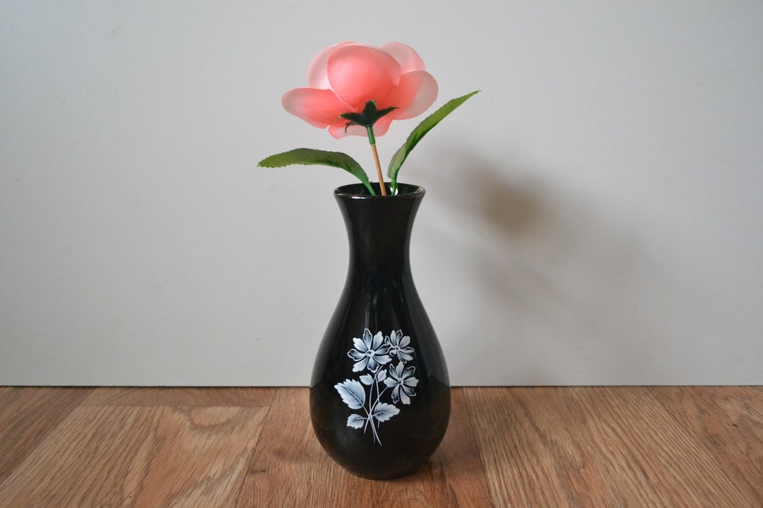 Vintage 1960's Wade England Black Frost Ceramic Bud Vase 17cm - Etsy