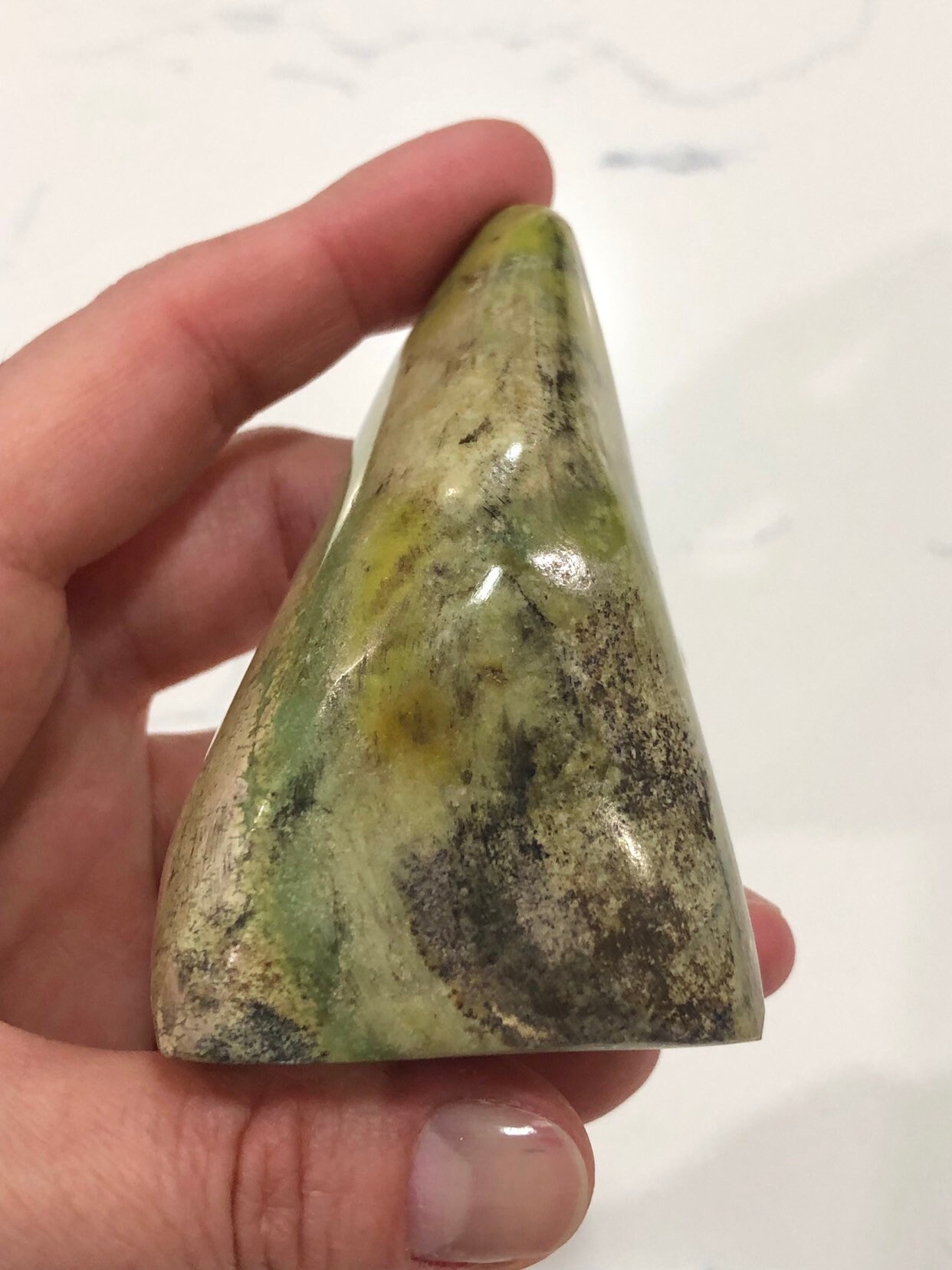 Rare Hydrogrossular Garnet Standing Freeform