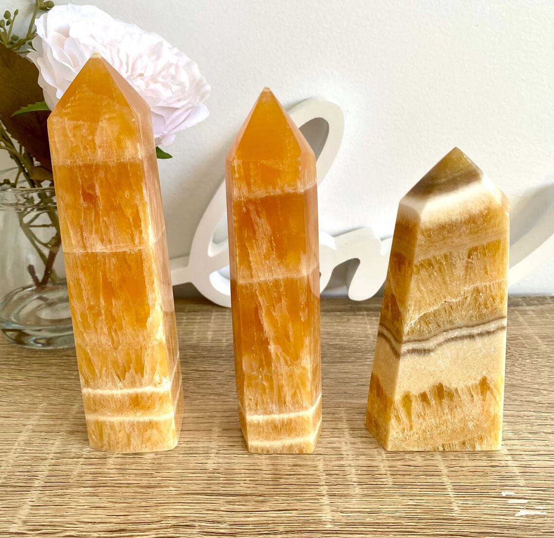 Mexican Orange Calcite Towers - Etsy Australia