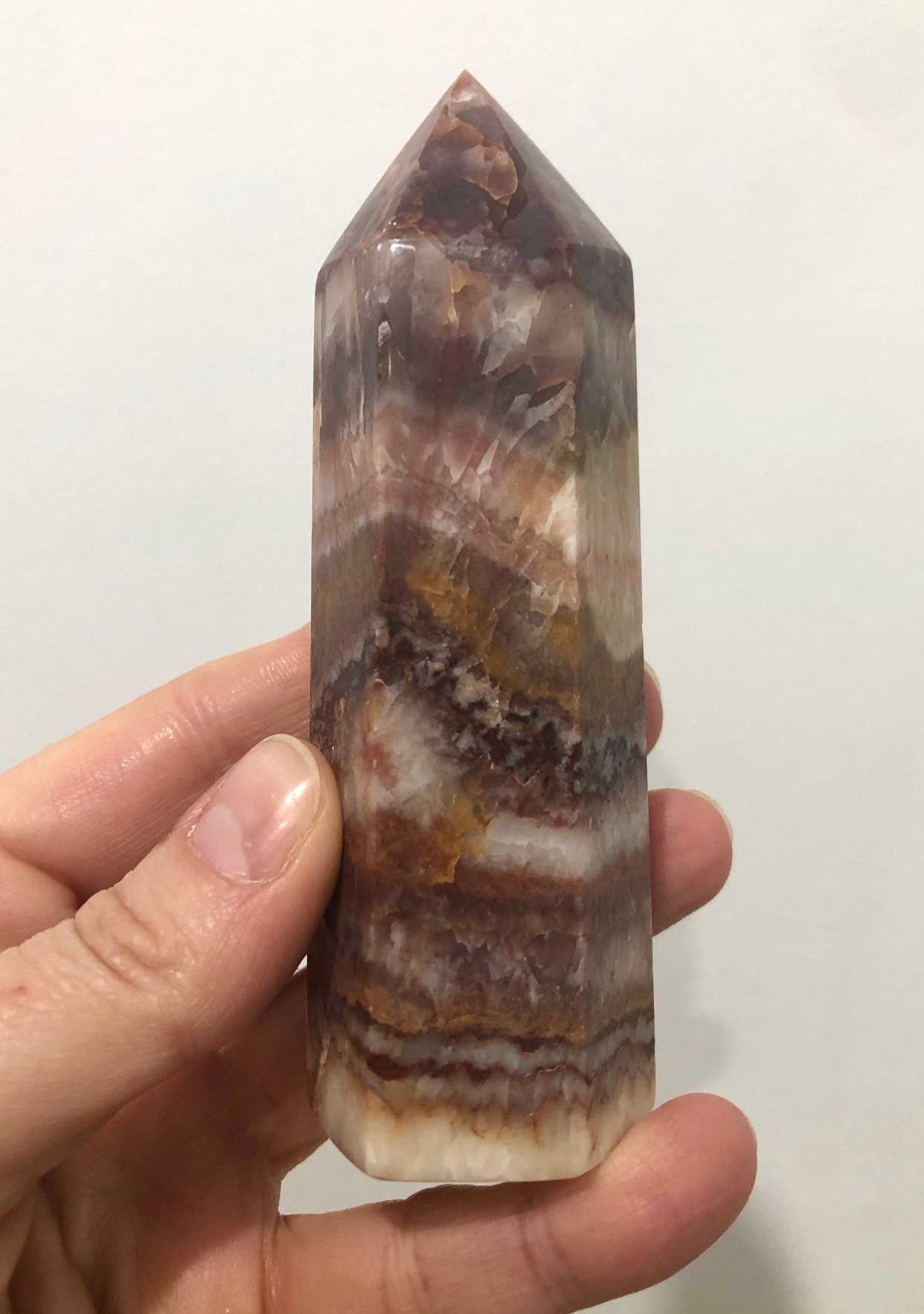 Tri Colored Calcite Towers