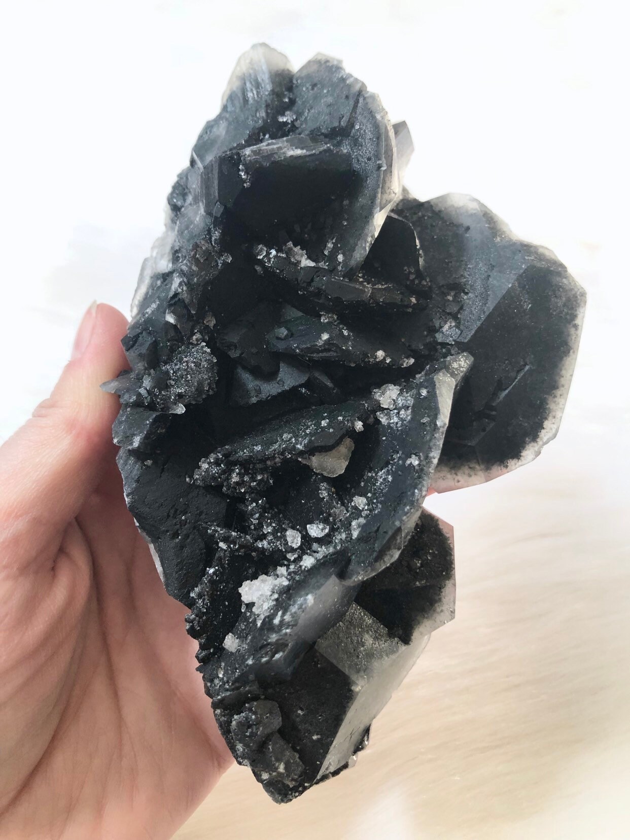 Rare Black Calcite