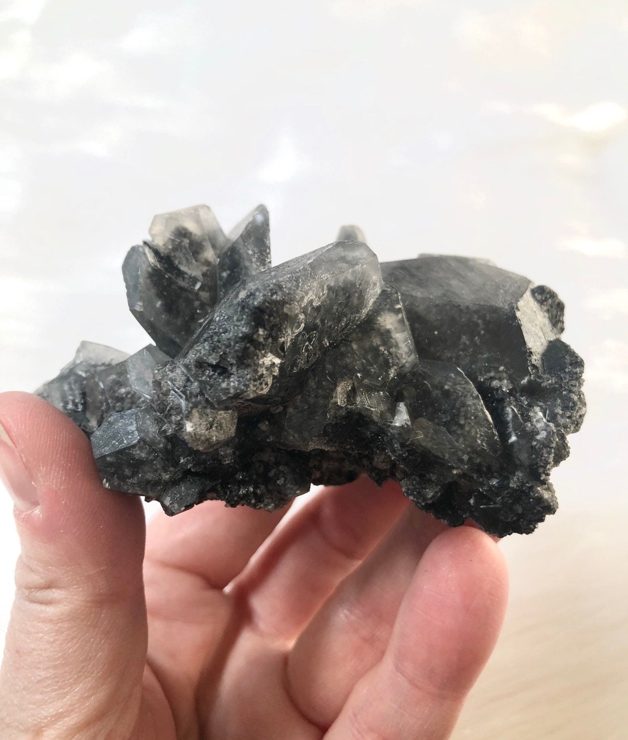 Rare Black Calcite