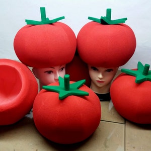 Realistic Hat Tomato for a Party. for Children and Adults.for Carnival ...