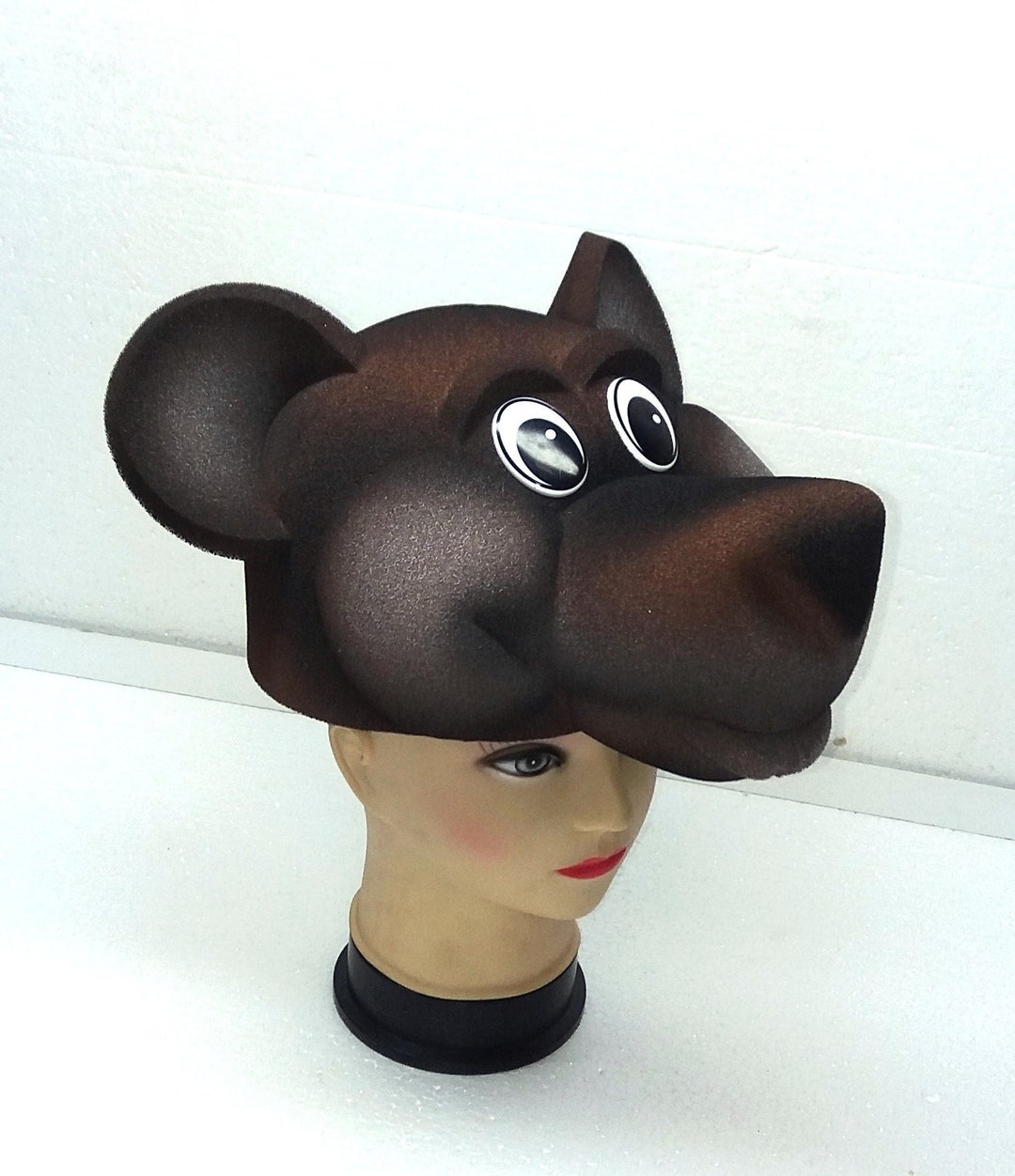 Hat-mask Bear. Brown Bear. Party Hat. Halloween. Hats-masks of Animals ...