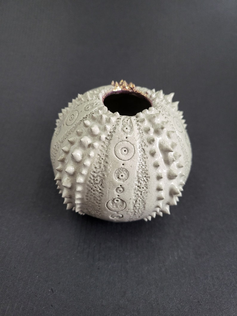 Handmade Ceramic Reed Diffuser Vase – Sea Urchin Inspired Aroma Holder ...