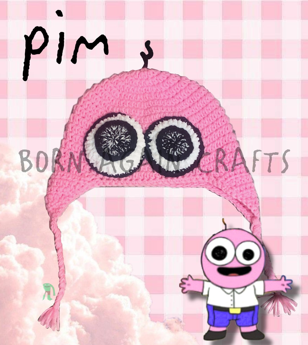 PIM INSPIRED BEANIE | Smiling Friends | Pim Pimling | Charlie Dompler ...