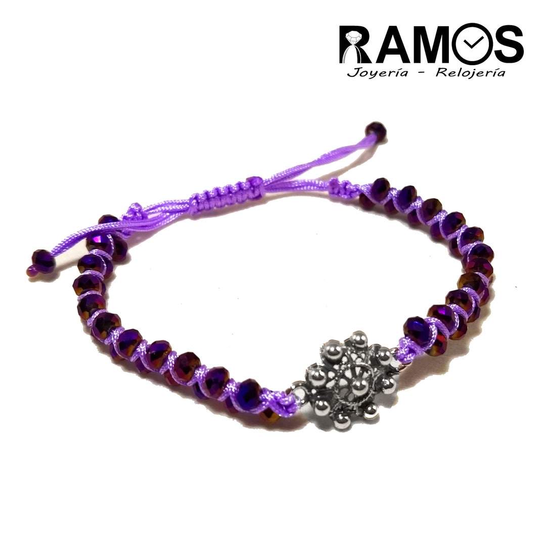 Charro Macramé/stones Button Bracelet - Etsy