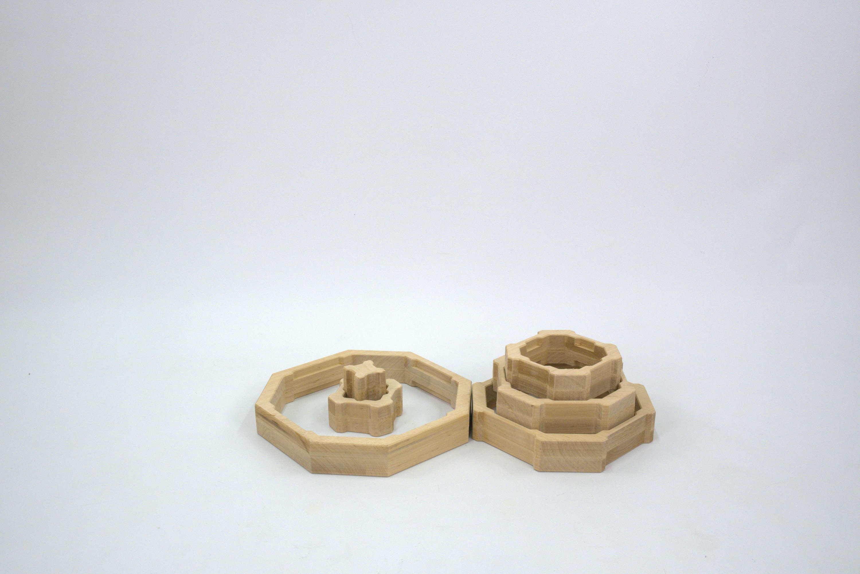 Wooden Stacking Pyramid Shape Sorter. Educational Toddler Toys - Etsy